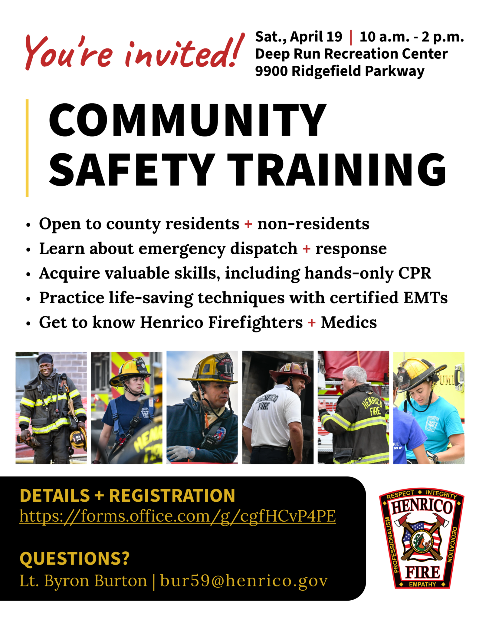 Community Safety Training with Henrico Fire - Henrico HR